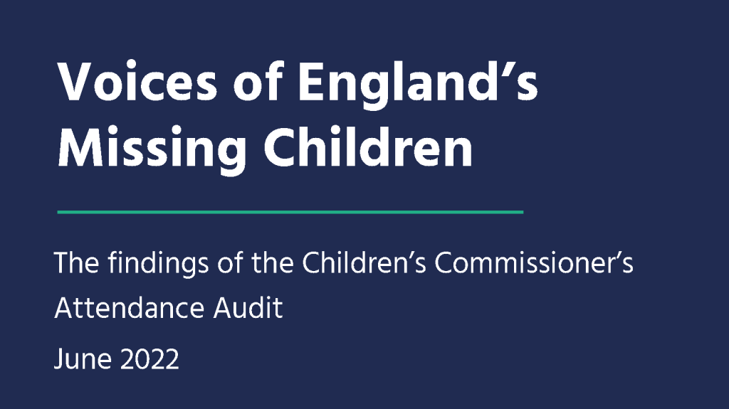 Voices of England's Missing Children | Children's Commissioner for England