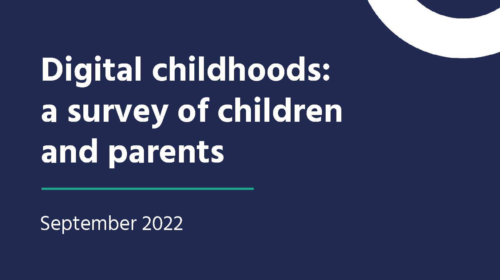 The Children's Commissioner publishes 'Digital childhoods: a survey of ...