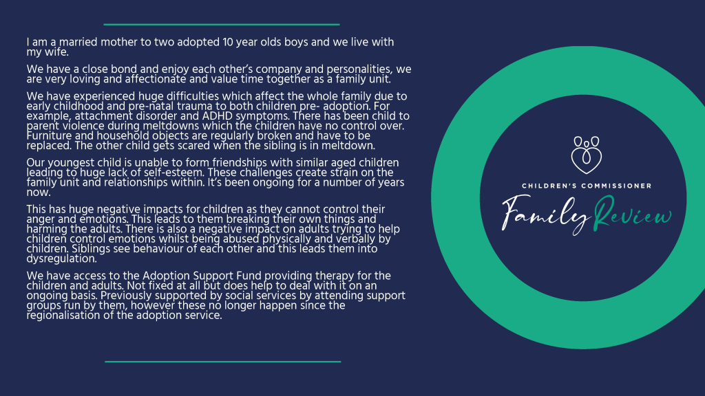 Family Review: Family Profiles ninth set | Children's Commissioner for ...