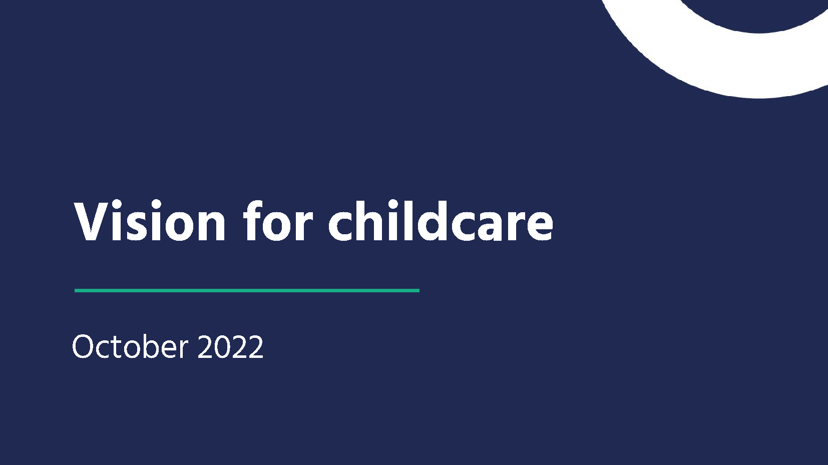 Vision for childcare | Children's Commissioner for England