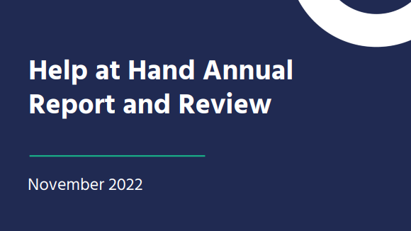 Help at Hand Annual Report and Review | Children's Commissioner for England