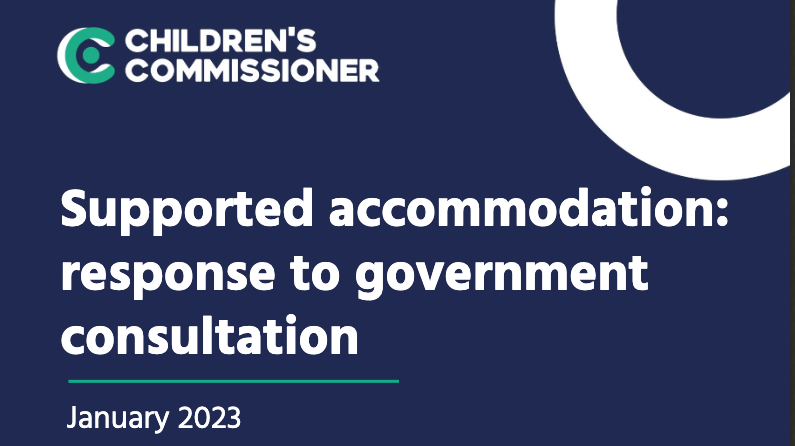 Supported accommodation for children in care | Children's Commissioner ...