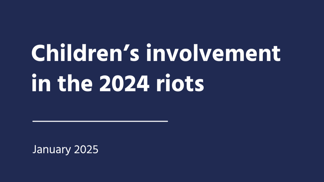 Children’s involvement in the 2024 riots | Children's Commissioner for ...