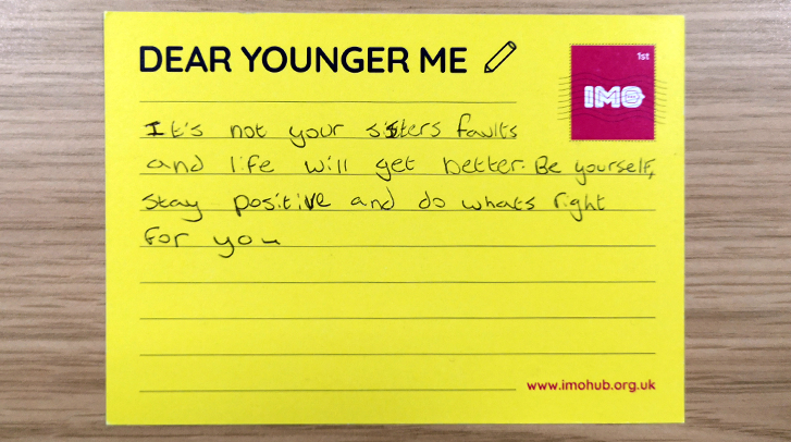 Dear younger me: advice to my younger self - IMO