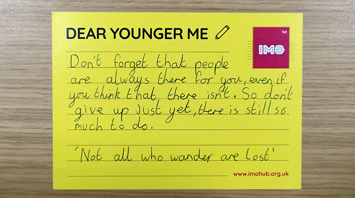 Dear younger me: advice to my younger self - IMO