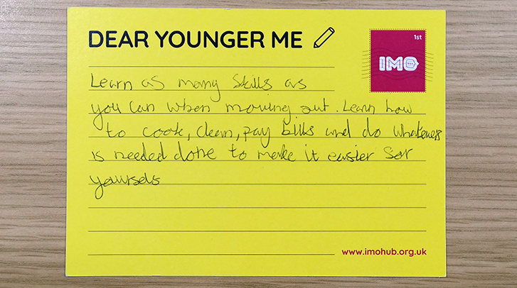 Dear younger me: advice to my younger self - IMO