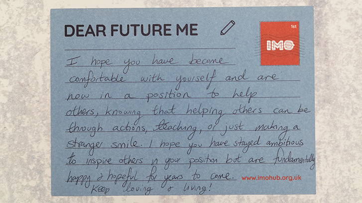 Care Day 2020: Dear future me - IMO